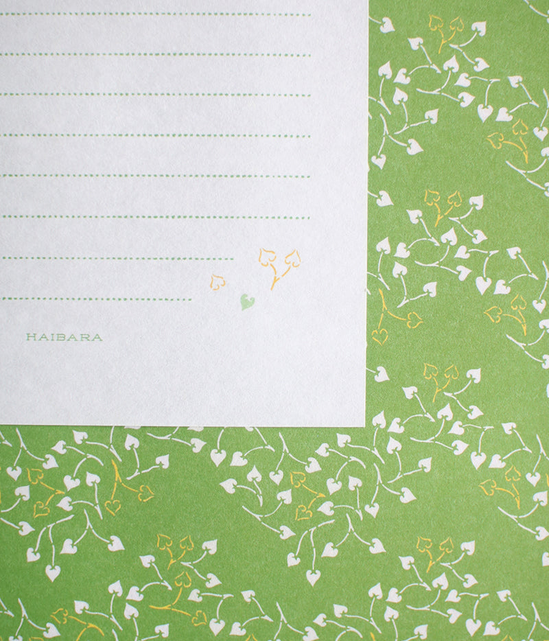 Hyakka Floral Design Letter Set {Futaba-aoi} - Japanese Stationery ...