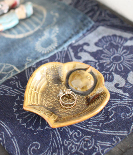 Plump Sparrow Mini Dish - Fukura Suzume Mamezara – UGUiSU STORE